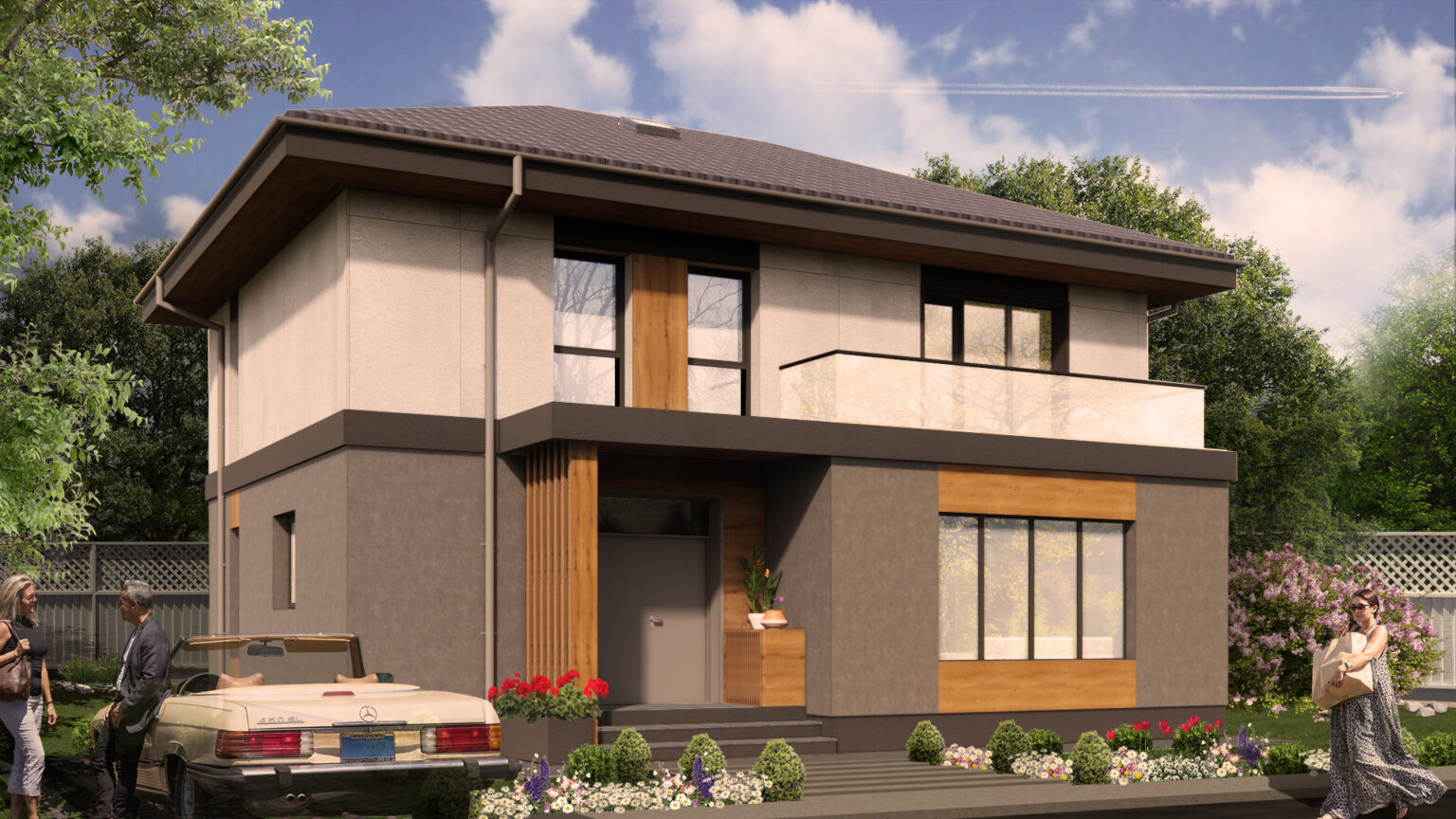 Proiecte de case: Casa cu etaj, pentru o familie tanara (planuri) – ARENA Constructiilor – stiri ...